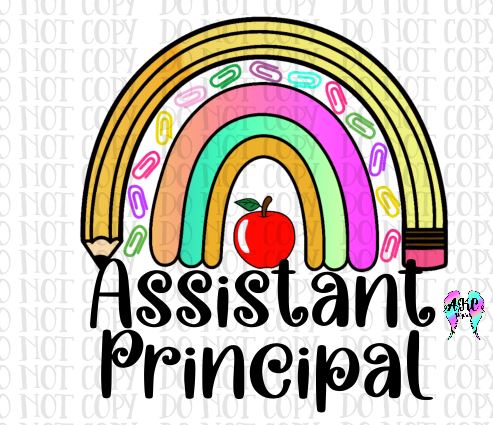 Rainbow assistant principal PNG – AKC Embroidery and Digital Designs