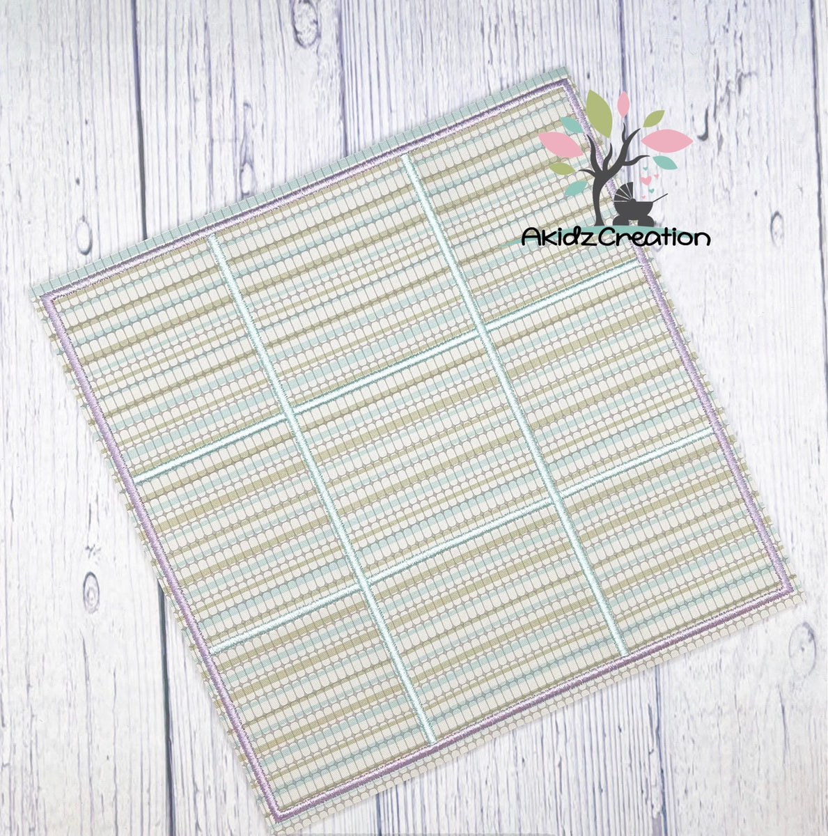 ITH mardi gras tic tac toe board 2022 – AKC Embroidery and Digital Designs