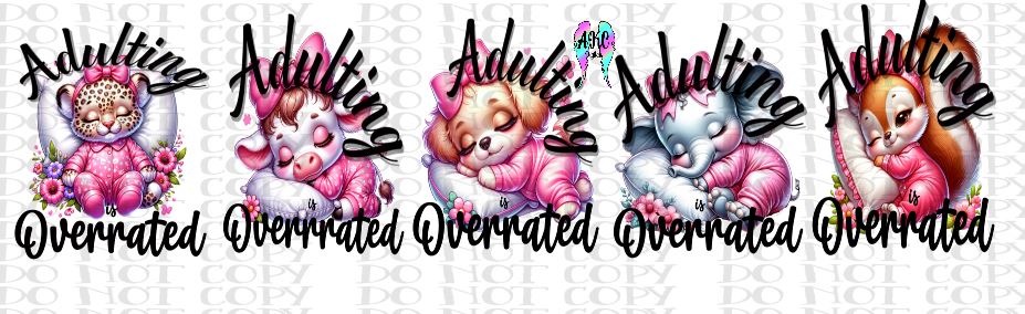 Adulting overrated bundle PNG – AKC Embroidery and Digital Designs