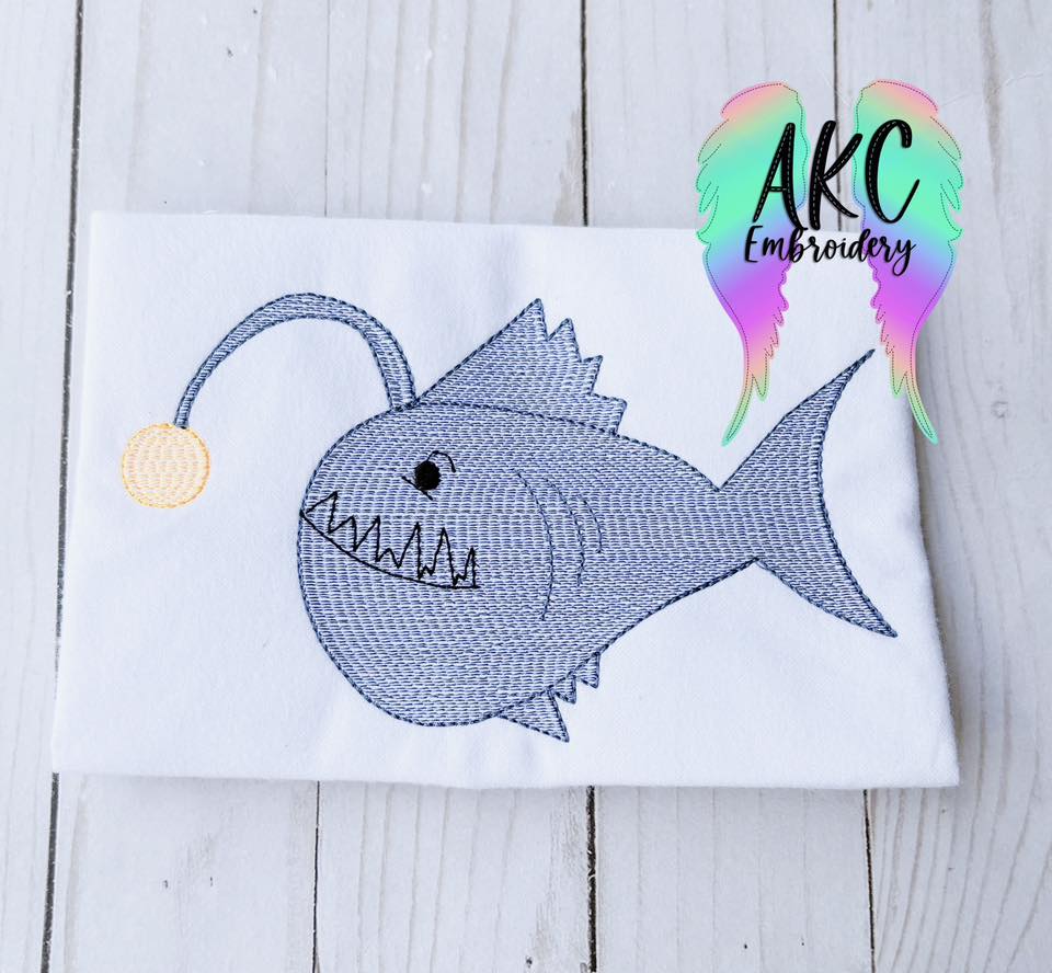 Angler fish 2025 – AKC Embroidery and Digital Designs