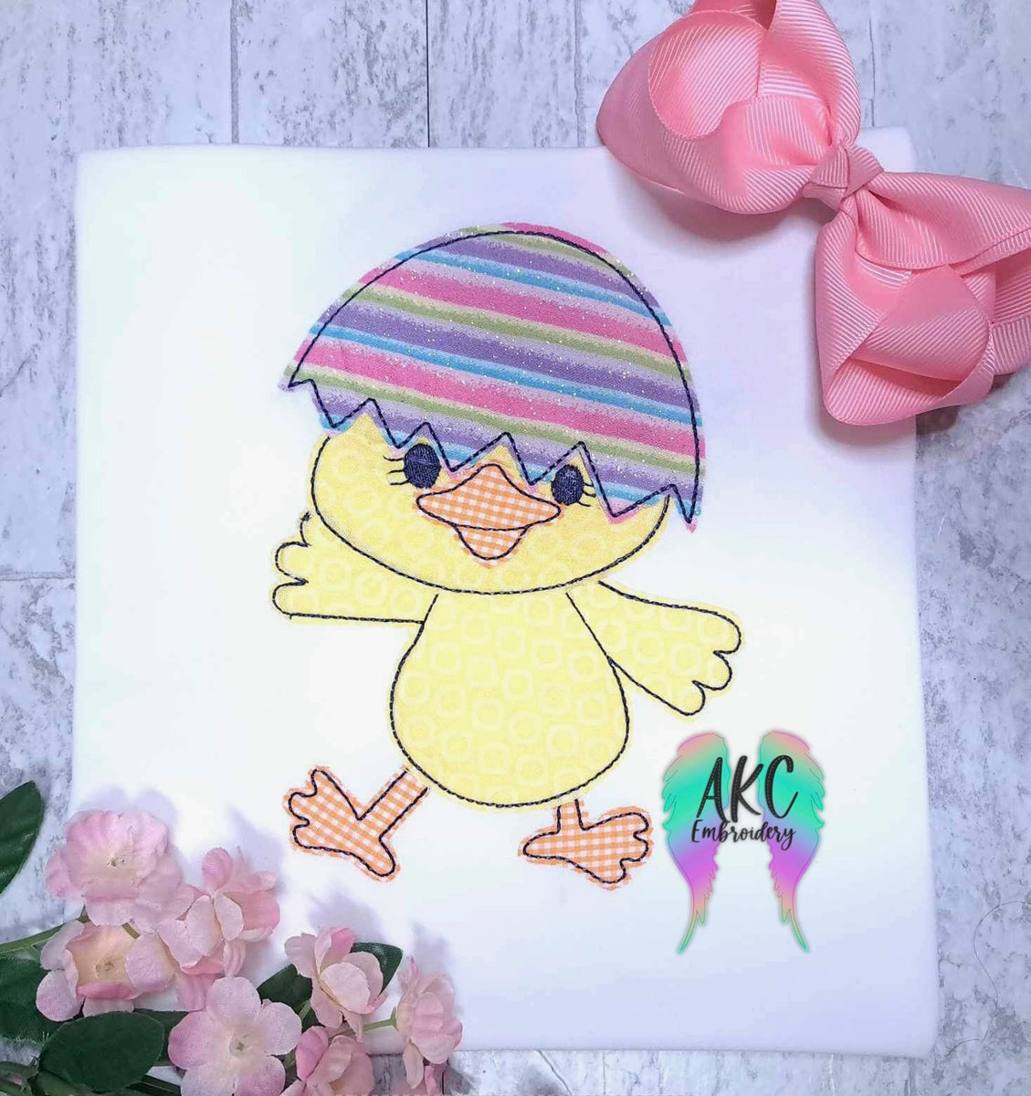 Cracked egg chick 2024 – AKC Embroidery and Digital Designs