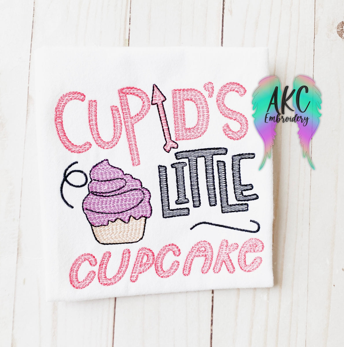 Cupids little cupcake 2022 – AKC Embroidery and Digital Designs