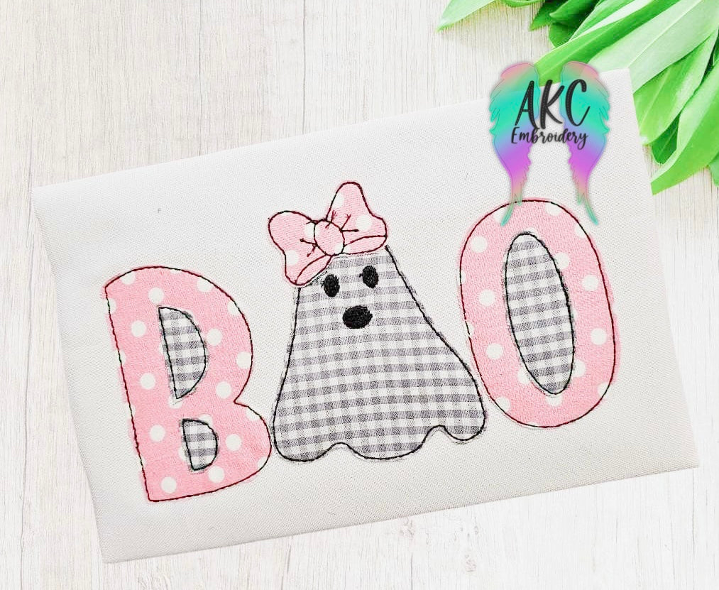 Girl ghost boo 2023 – AKC Embroidery and Digital Designs