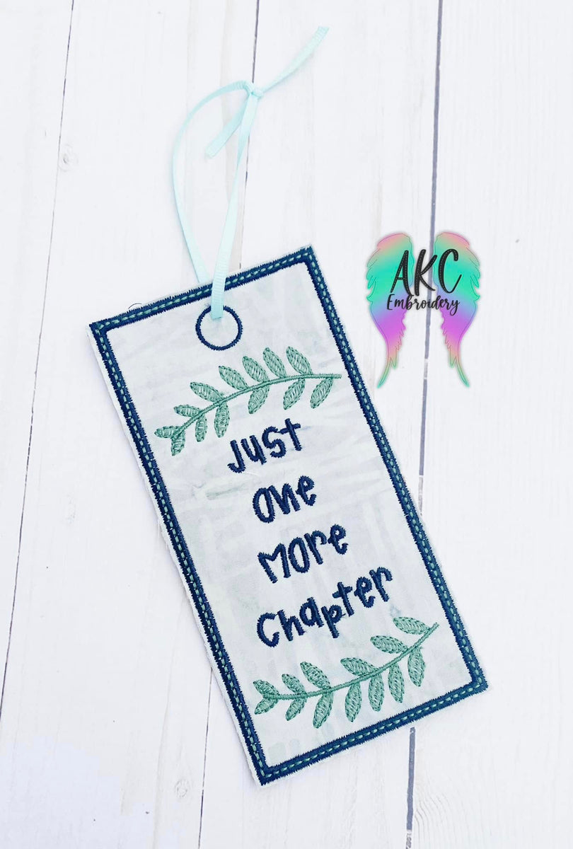 ITH personalized vine bookmark 2024 – AKC Embroidery and Digital Designs