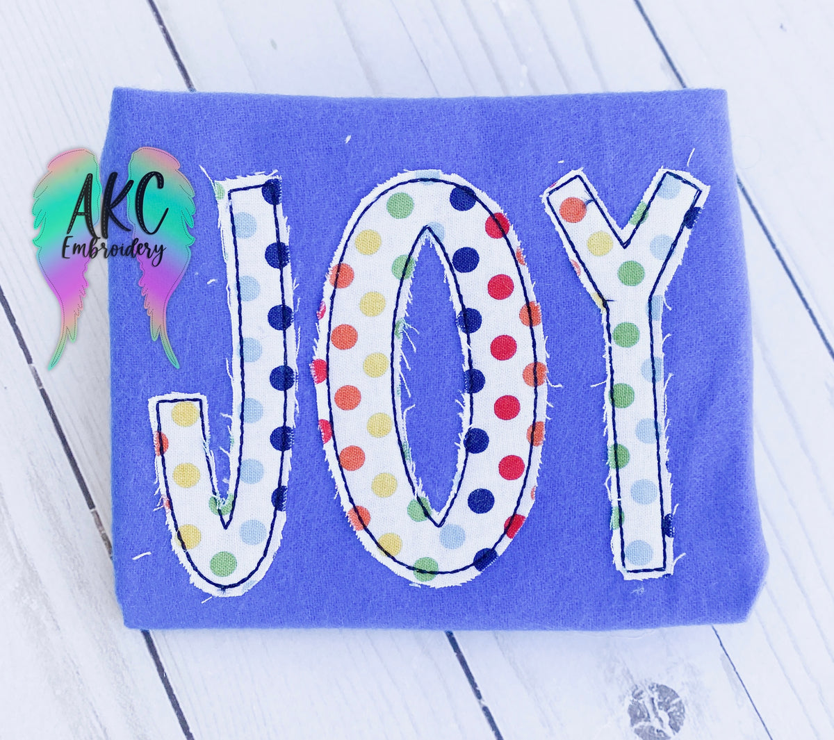 Joy applique 2022 – AKC Embroidery and Digital Designs