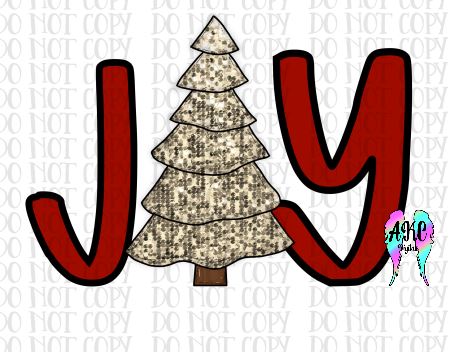 Joy trees PNG – AKC Embroidery and Digital Designs