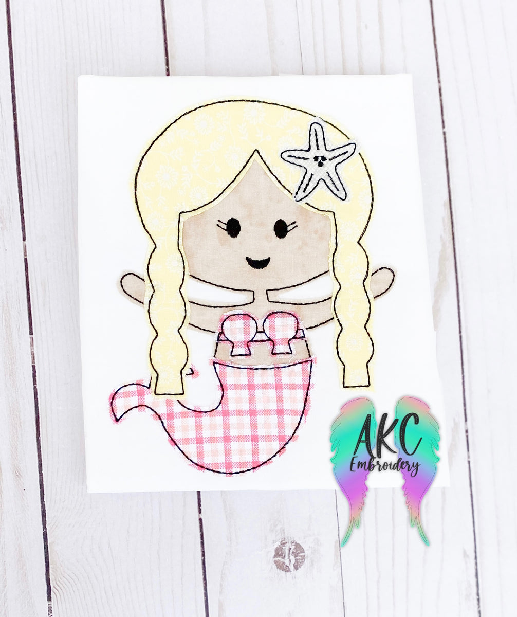 Mermaid applique 2019 – AKC Embroidery and Digital Designs