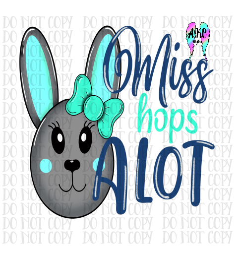 Miss hops a lot PNG – AKC Embroidery and Digital Designs