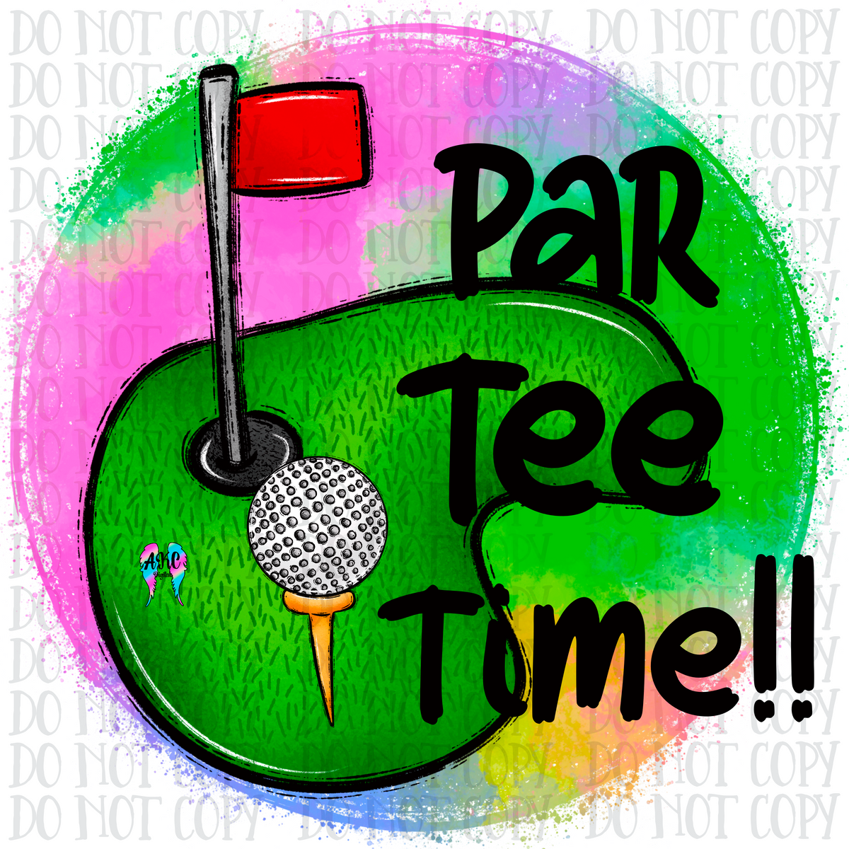 Par tee time PNG – AKC Embroidery and Digital Designs