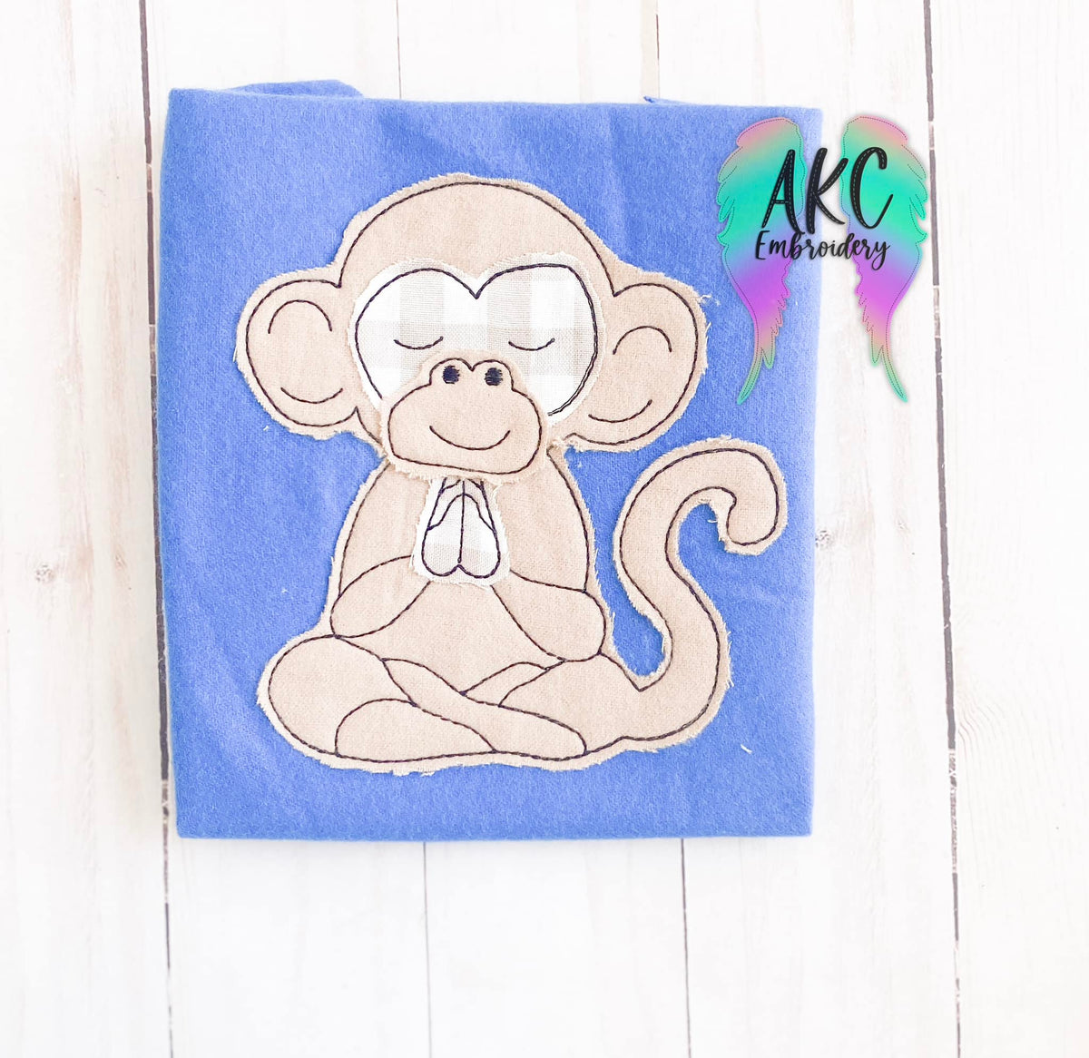 praying monkey 2024 – AKC Embroidery and Digital Designs