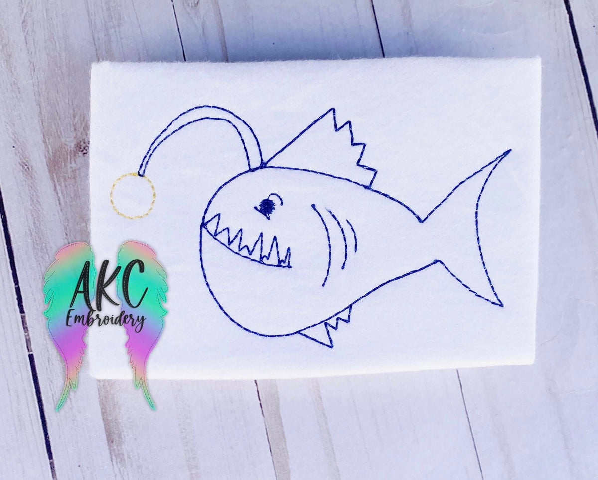 QS angler fish 2025 – AKC Embroidery and Digital Designs