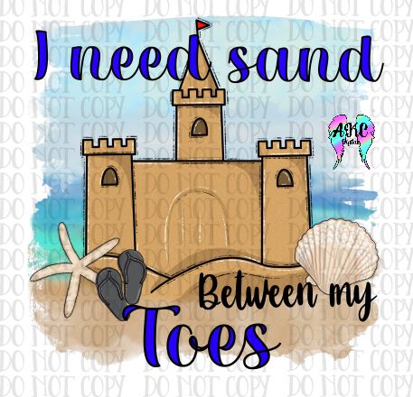 Sand between my toes PNG – AKC Embroidery and Digital Designs