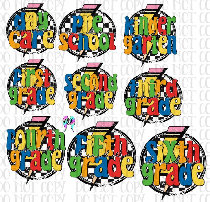 School dude bundle PNG – AKC Embroidery and Digital Designs