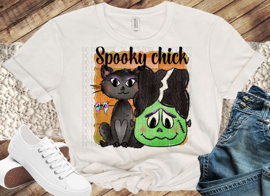 Spooky chick PNG – AKC Embroidery and Digital Designs