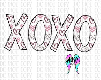 XOXO PNG – AKC Embroidery and Digital Designs