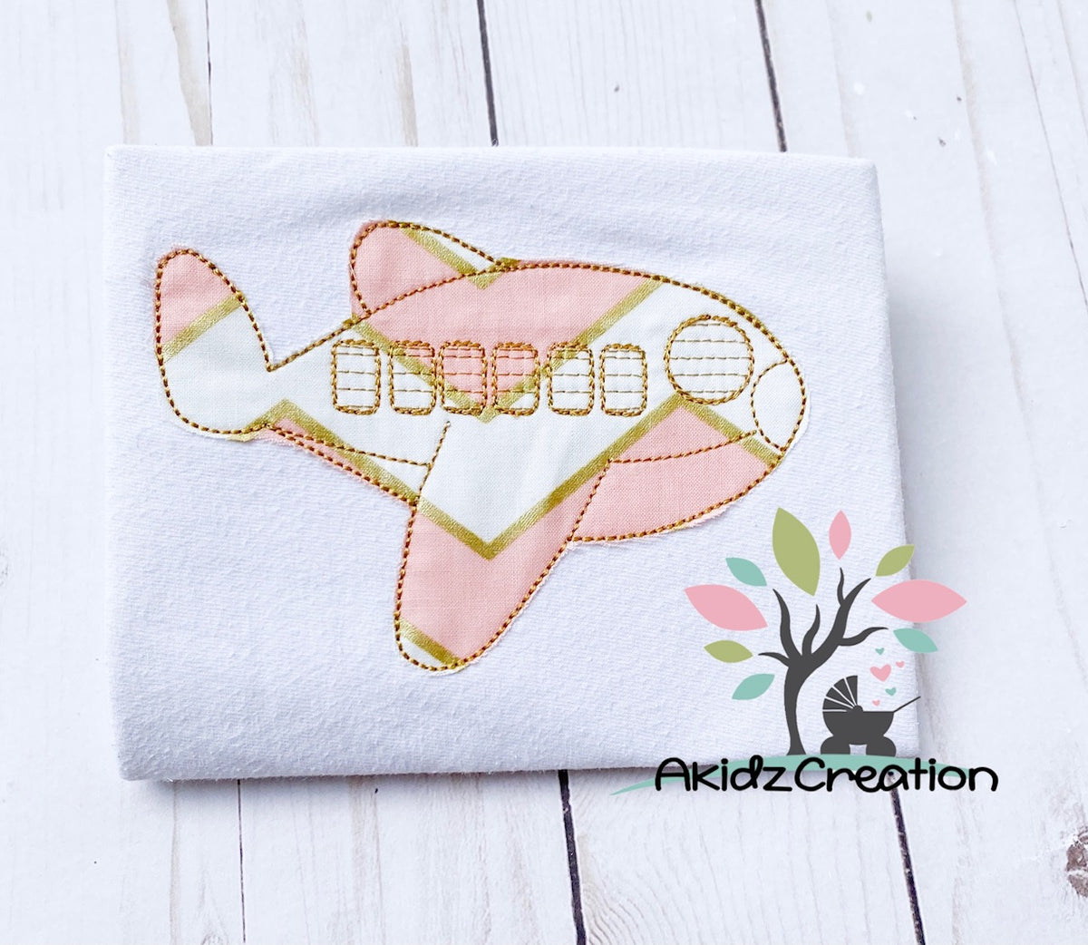 Airplane applique 2021 – AKC Embroidery and Digital Designs