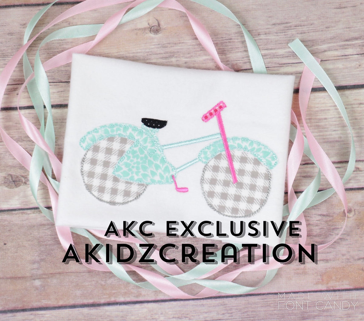 Bike Applique – AKC Embroidery and Digital Designs