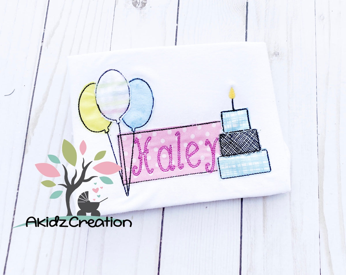 Birthday Name Plate 2020 – AKC Embroidery and Digital Designs