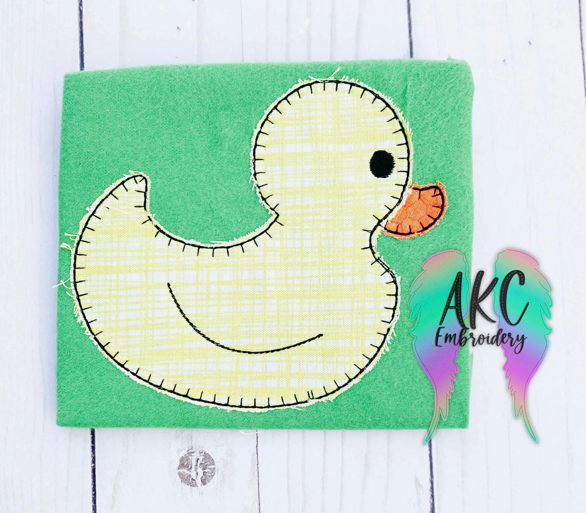 Blanket stitch rubber duck 2021 – AKC Embroidery and Digital Designs
