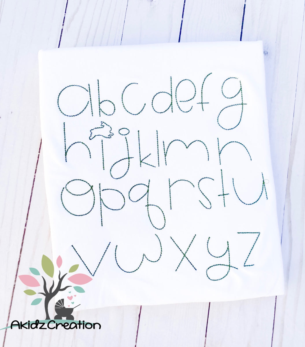 Bunny hop font 2021 – AKC Embroidery and Digital Designs