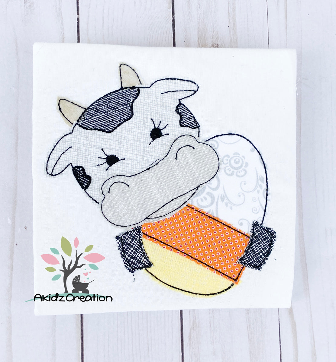 Candy corn cow 2022 – AKC Embroidery and Digital Designs