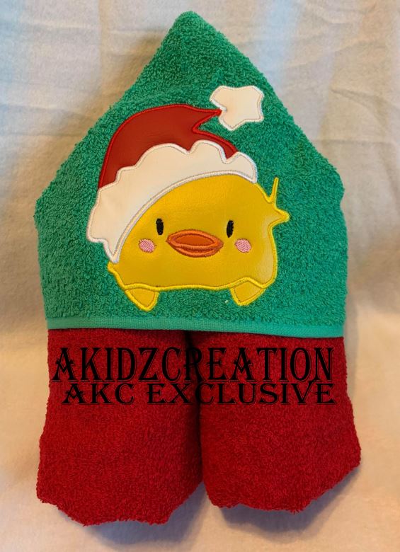 Christmas Duck Peeker 2019 – AKC Embroidery and Digital Designs