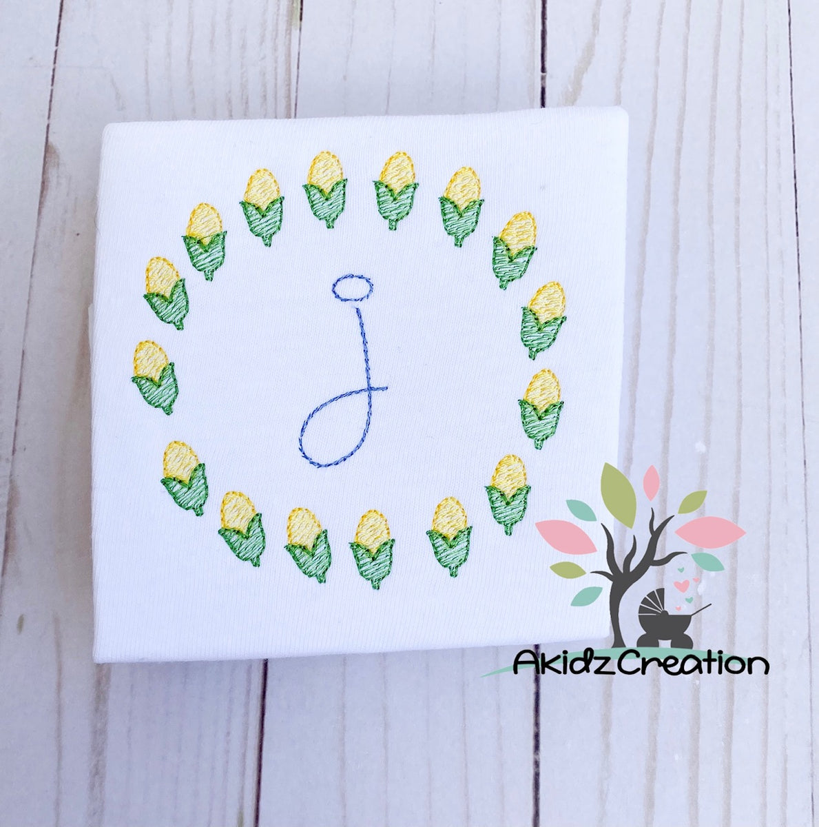 Corn monogram 2021 – AKC Embroidery and Digital Designs