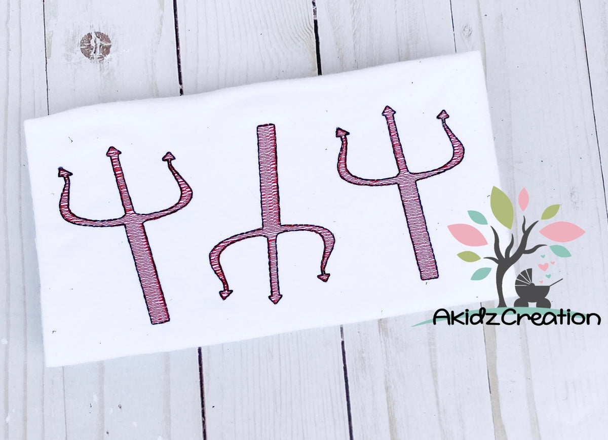Devil pitch fork trio 2022 – AKC Embroidery and Digital Designs
