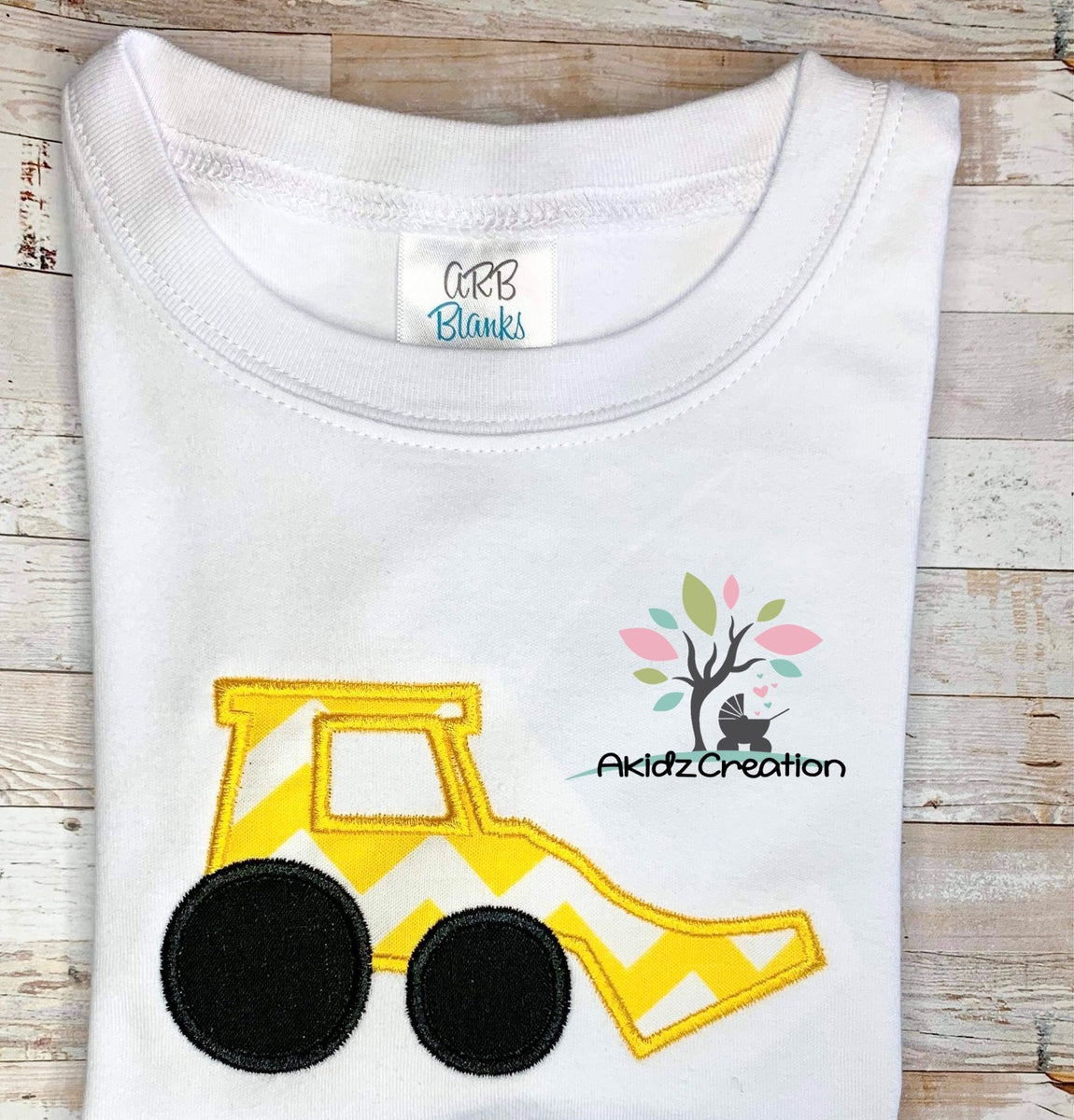 Digger satin applique 2021 – AKC Embroidery and Digital Designs