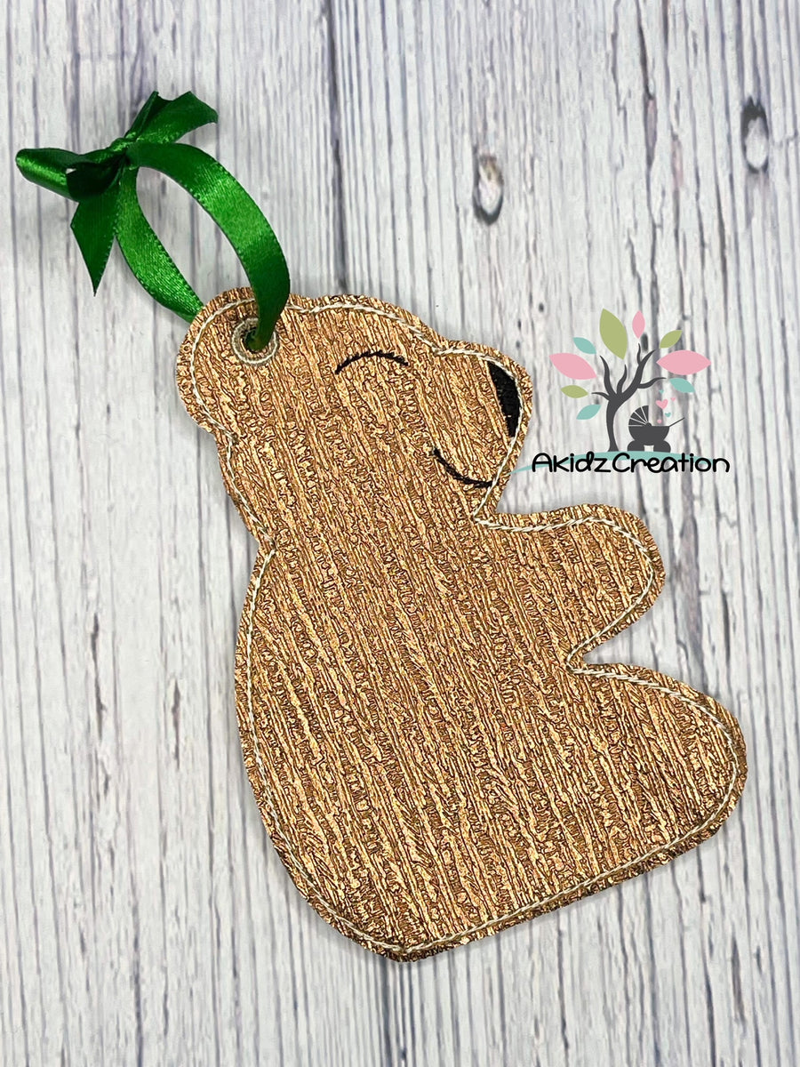 ITH bear ornament 2021 – AKC Embroidery and Digital Designs