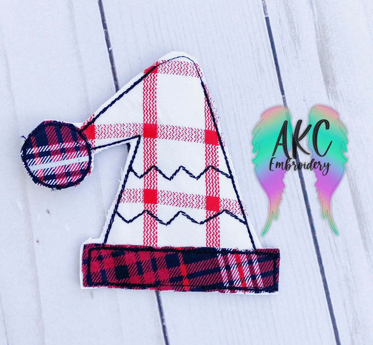 ITH santa hat chapstick holder 2022 – AKC Embroidery and Digital Designs