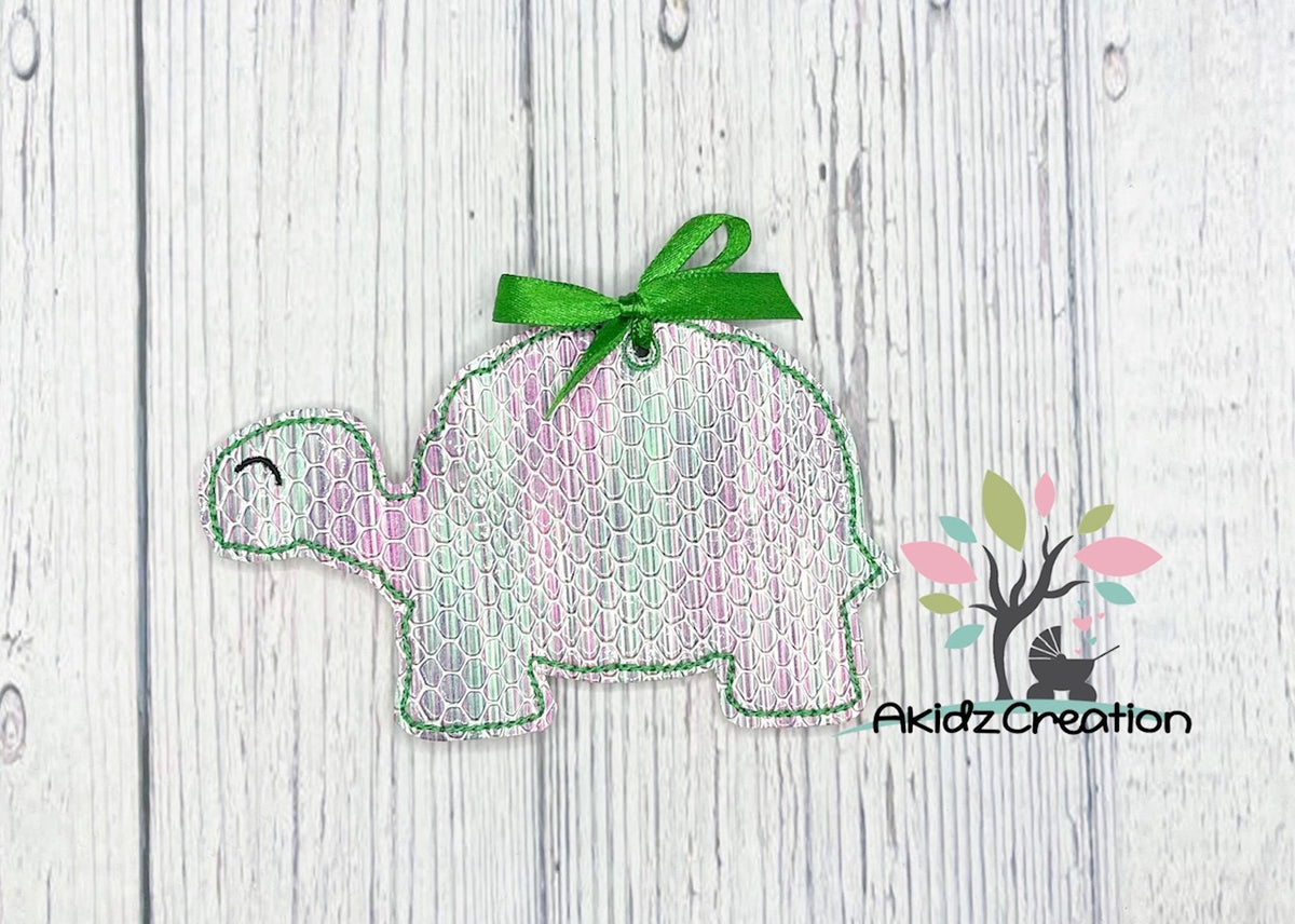 ITH turtle ornament 2021 – AKC Embroidery and Digital Designs