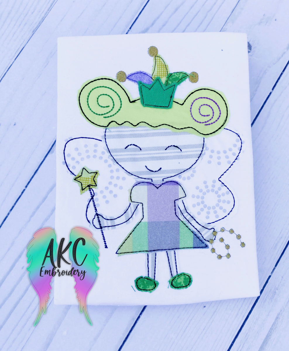 Mardi gras fairy 2023 – AKC Embroidery and Digital Designs