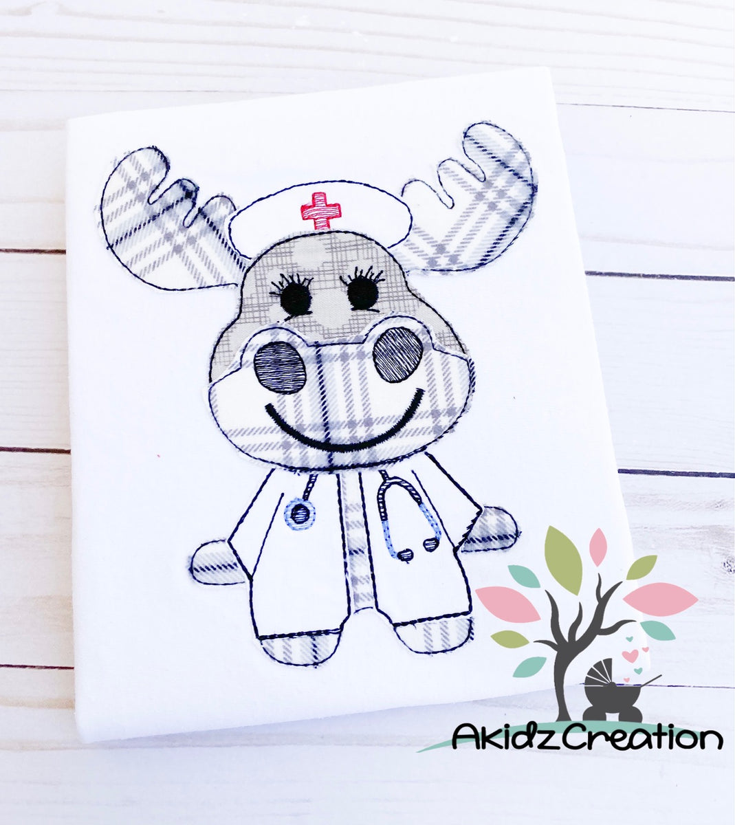 Nurse moose 2021 – AKC Embroidery and Digital Designs