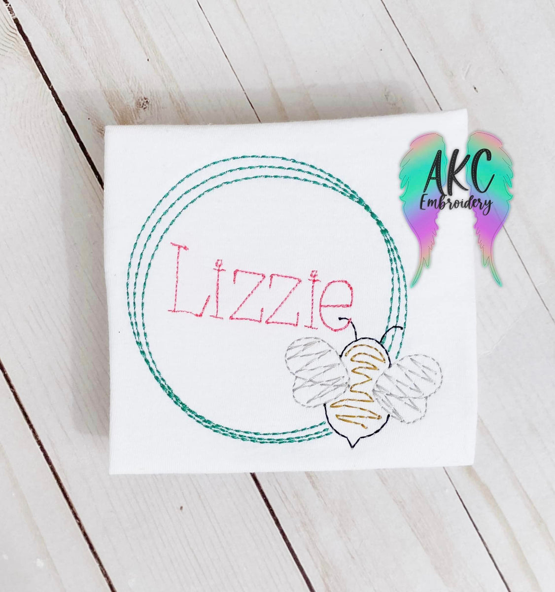 QS bee monogram 2023 – AKC Embroidery and Digital Designs