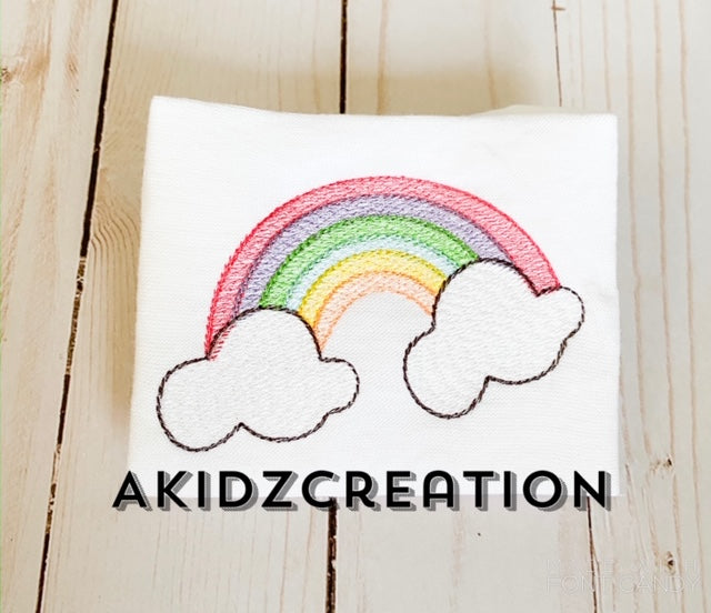 Sketch Rainbow – AKC Embroidery and Digital Designs