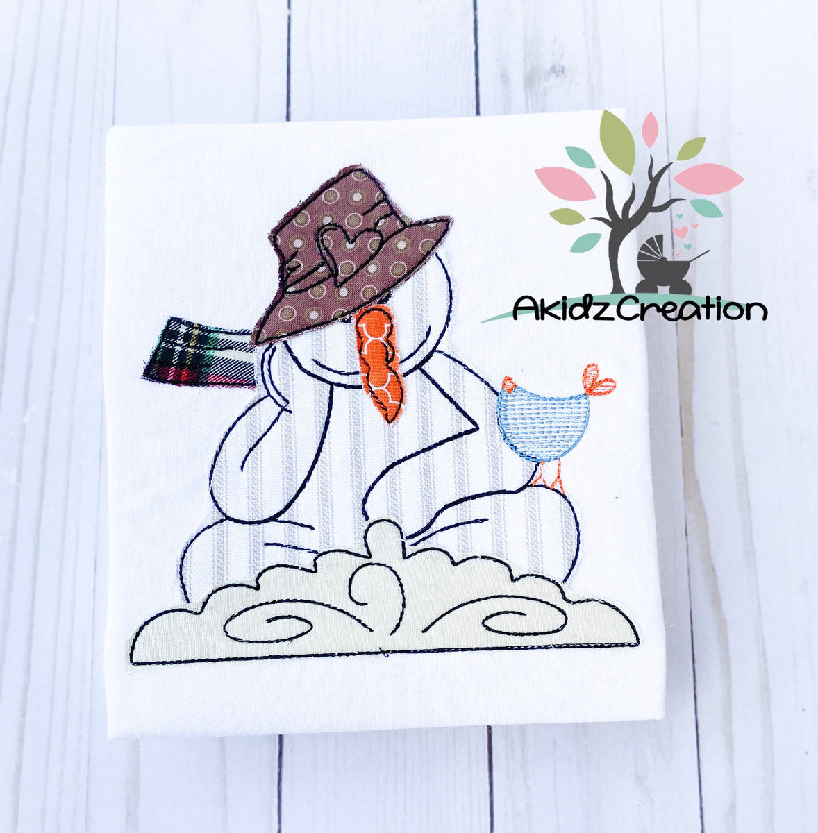 Thinking winter snowman 2020 – AKC Embroidery and Digital Designs