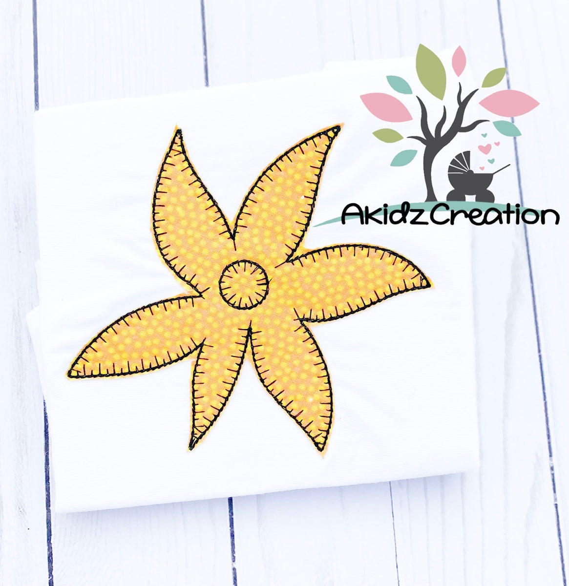 Tropical flower applique 2019 – AKC Embroidery and Digital Designs