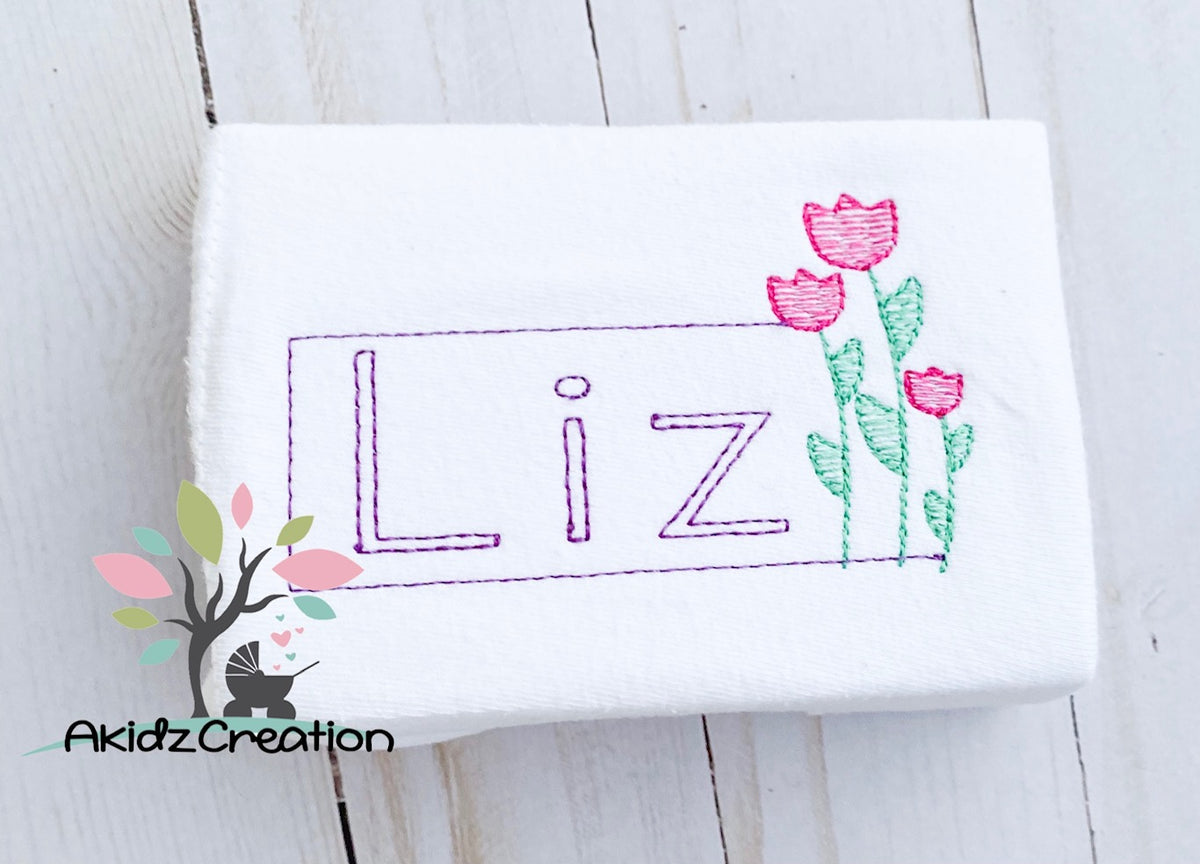 Tulip monogram 2021 – AKC Embroidery and Digital Designs