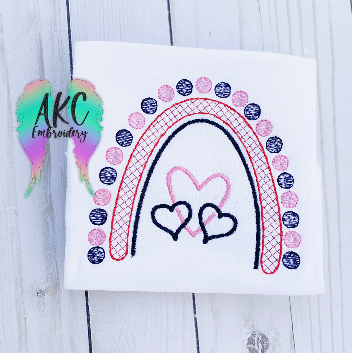 Valentine rainbow 2023 – AKC Embroidery and Digital Designs