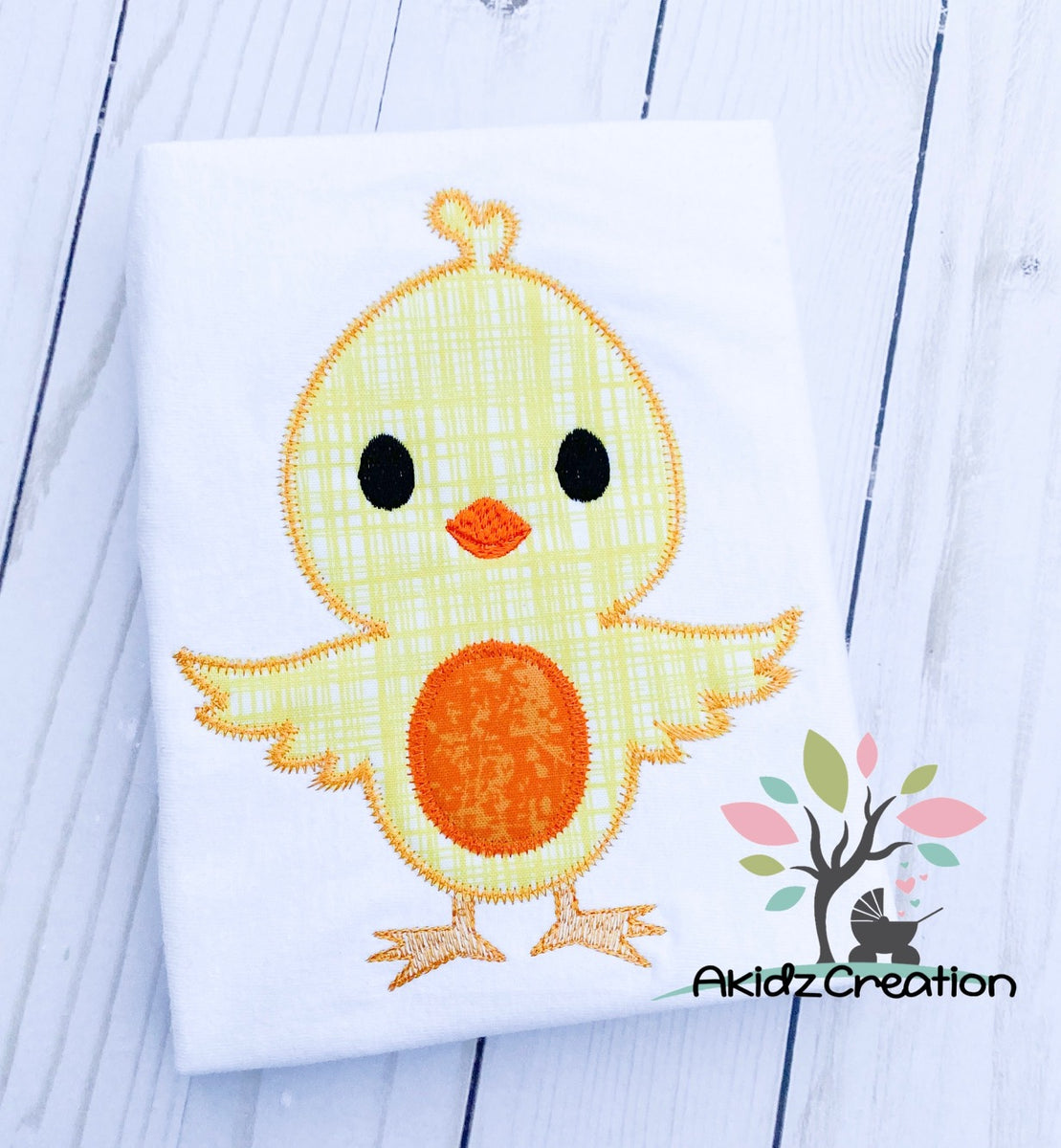 ZZ chick applique 2019 – AKC Embroidery and Digital Designs